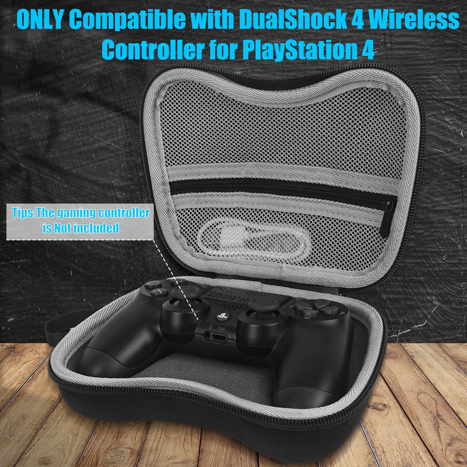 YiePhiot PS4 Controller Box for PS4 controller, PS4 Controller Storage Bag Compatible with DualShock 4 Wireless Controller, Black