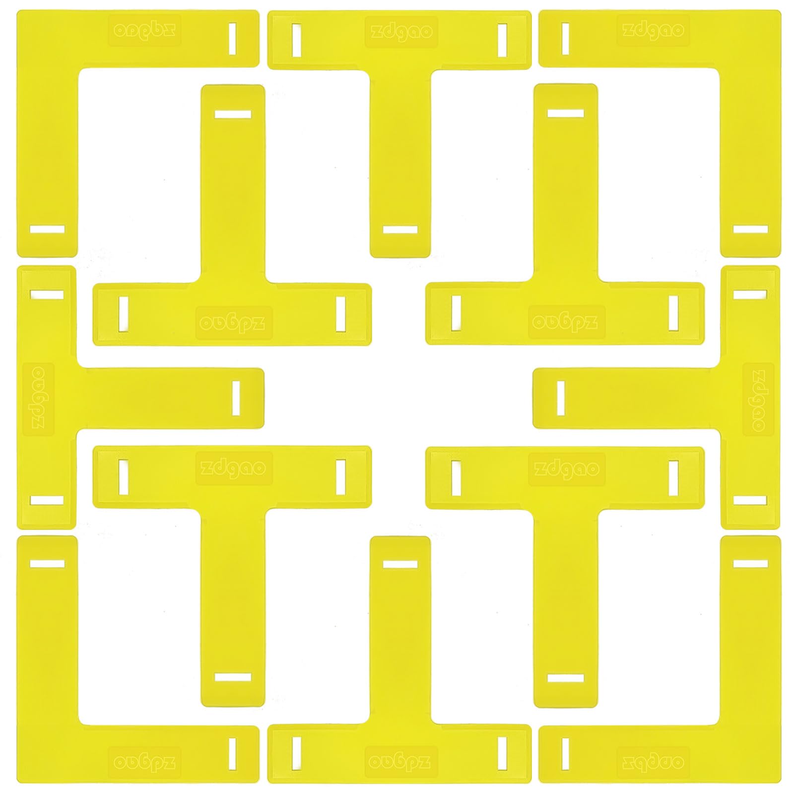 Zdgao Pickle Ball Court Marking Kit - Official Size Court Lines Floor Marker for Indoor Outdoor Pickle Ball Tennis Game