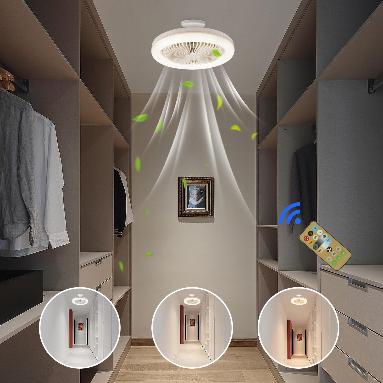 ๐ฎ๐ฌ๐ฎ๐ฏ ๐ก๐ฒ๐ Ceiling Fans with Lights | Ceiling Fans with Lights and Remote Control E26 | Light Fixture Ceiling Fan Dimmable LED Reversible Blades Timing for Bedroom, Kitchen, Living Room