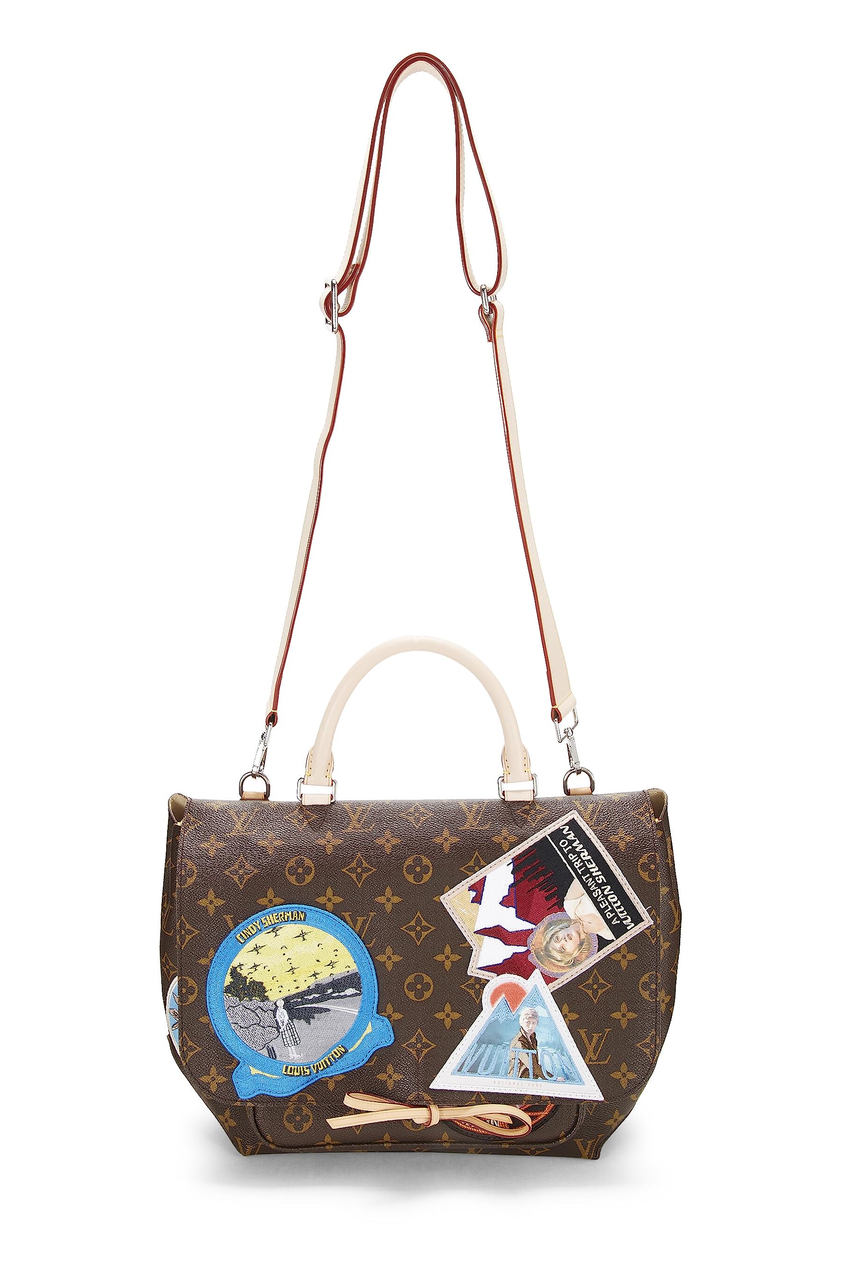 Louis Vuitton, Pre-Loved Cindy Sherman x Louis Vuitton Iconoclasts Collection Monogram Canvas Messenger, Brown