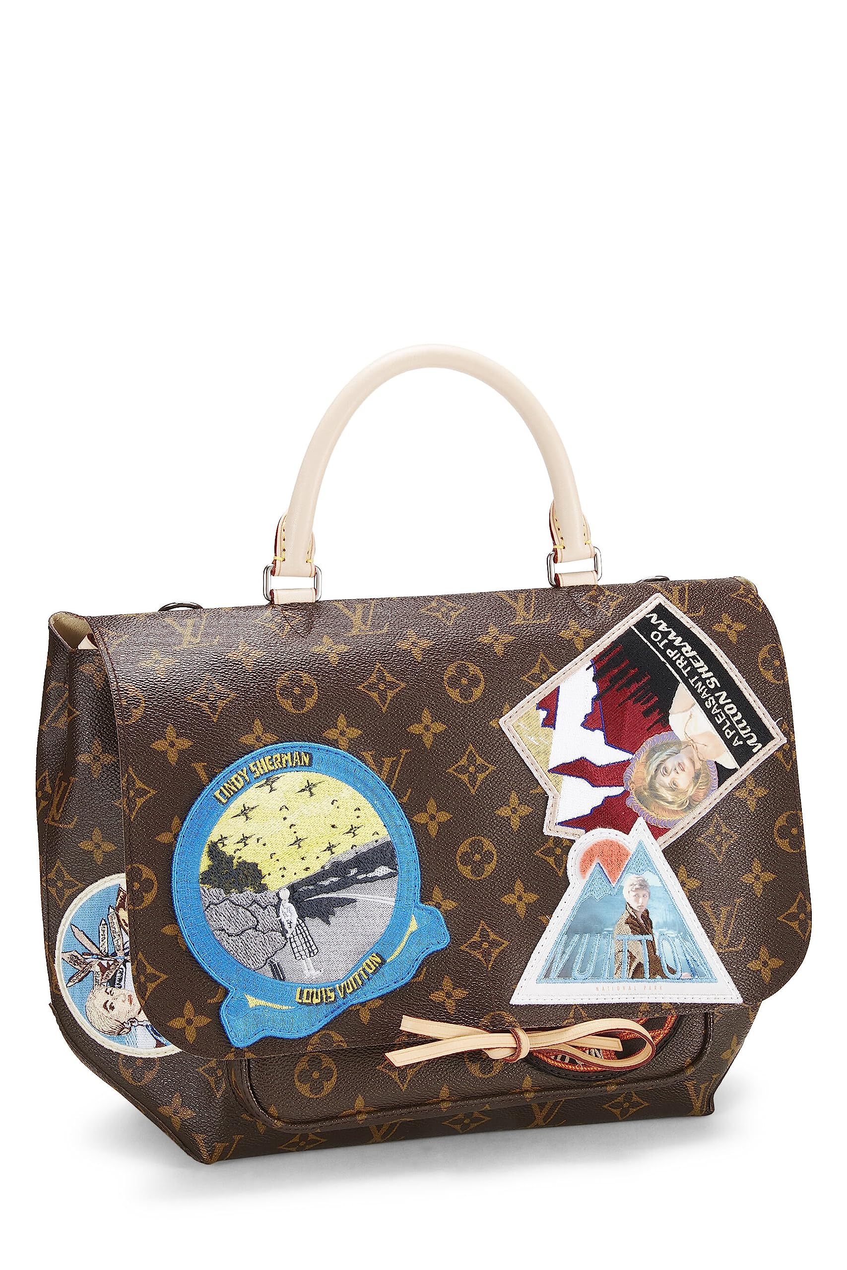 Louis Vuitton, Pre-Loved Cindy Sherman x Louis Vuitton Iconoclasts Collection Monogram Canvas Messenger, Brown