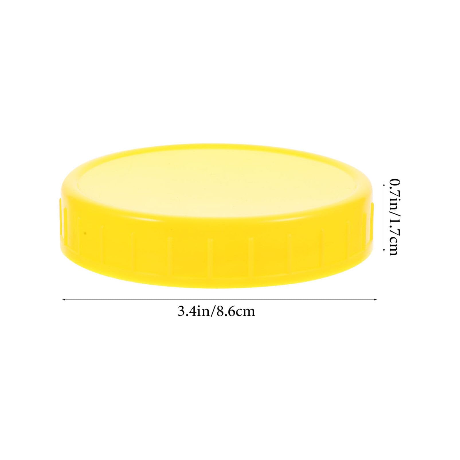 10pcs Plastic Jars Lids Reusable Covers Jar Supplies Sealed Bottle Covers Jar Lids Wide Mouth Bottle Lids Jar Lid Wide Mouth Sealing Jar Covers Vjars Lids
