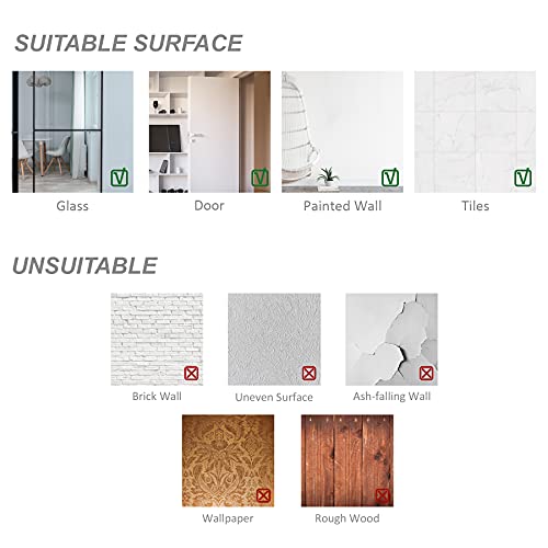 Delma Wall Mirror(Glass, 10''x8''x 4PCS)-bufahuo-bushan