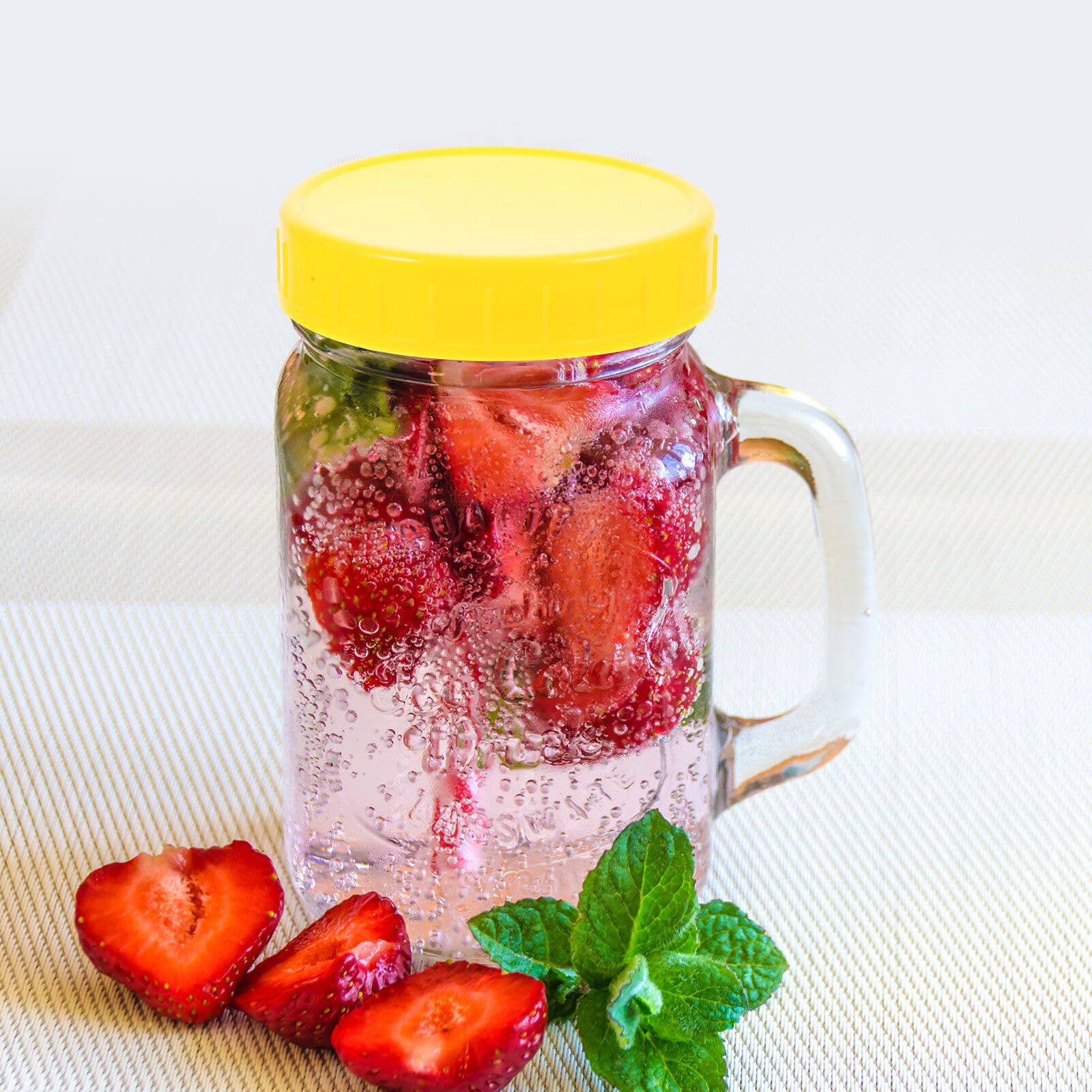 10pcs Plastic Jars Lids Reusable Covers Jar Supplies Sealed Bottle Covers Jar Lids Wide Mouth Bottle Lids Jar Lid Wide Mouth Sealing Jar Covers Vjars Lids