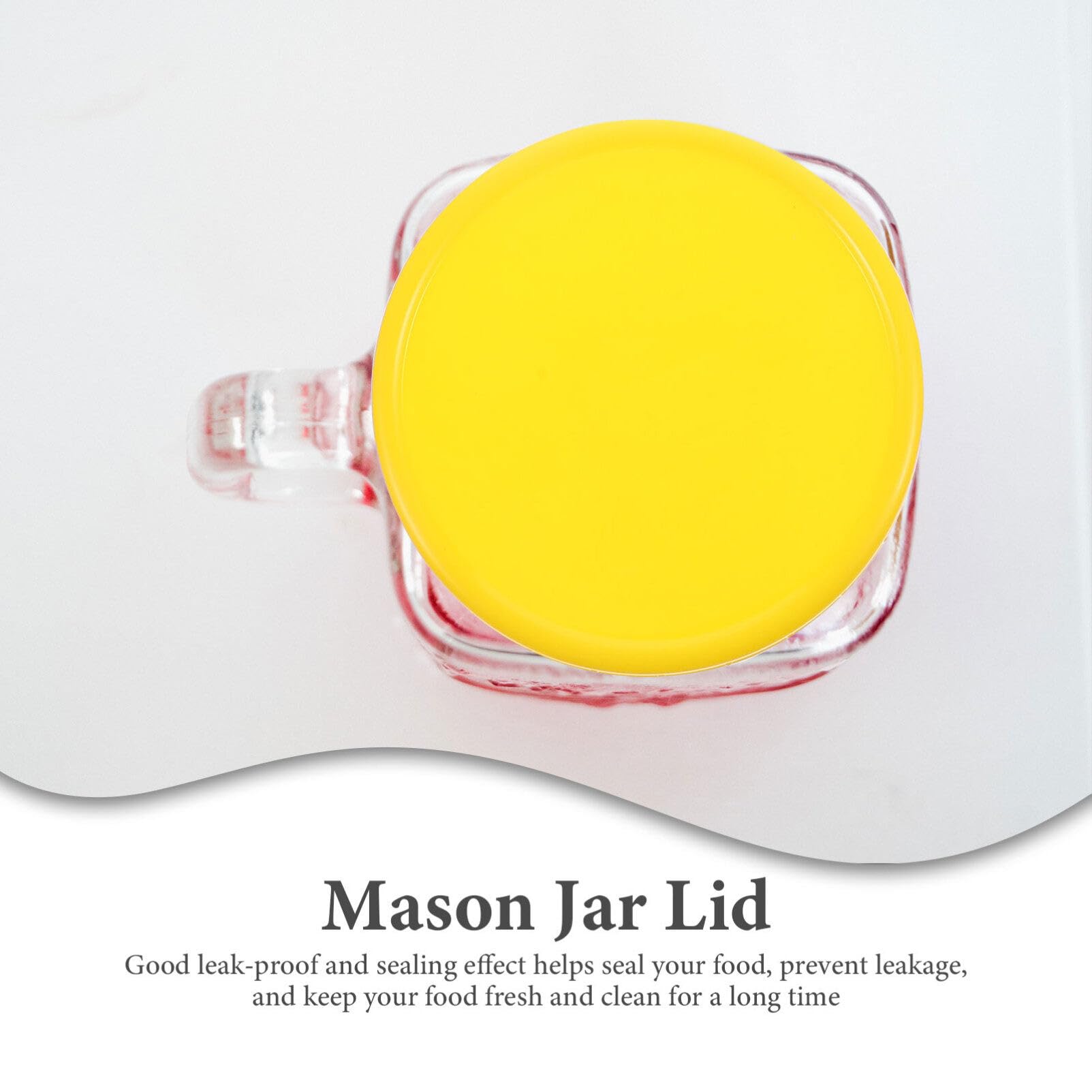 10pcs Plastic Jars Lids Reusable Covers Jar Supplies Sealed Bottle Covers Jar Lids Wide Mouth Bottle Lids Jar Lid Wide Mouth Sealing Jar Covers Vjars Lids