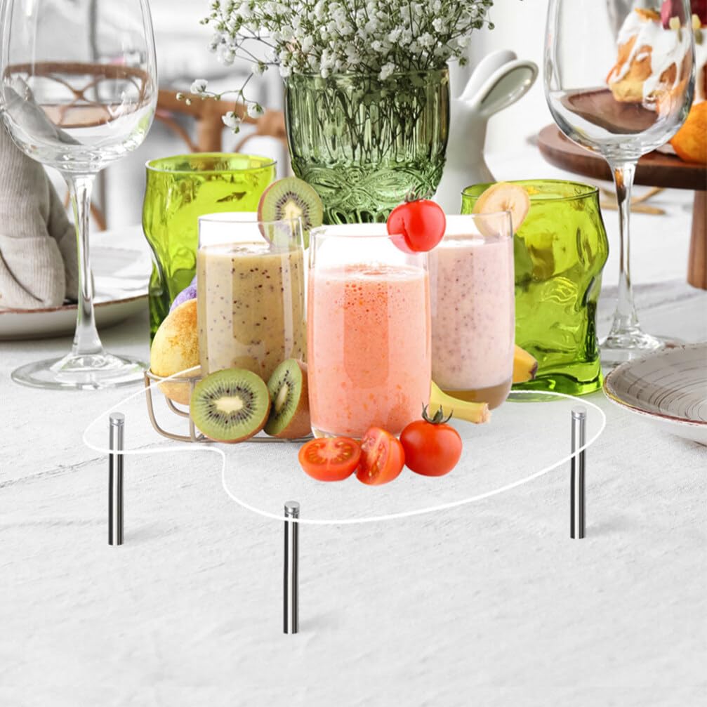 Abaodam 3pcs Cake Display Stand Clear Shelves for Display Toy Storage Stand Perfume Organizer for Dresser Food Stands for Display Party Acrylic Tiered Display Stand Tiered Shelf Organizer
