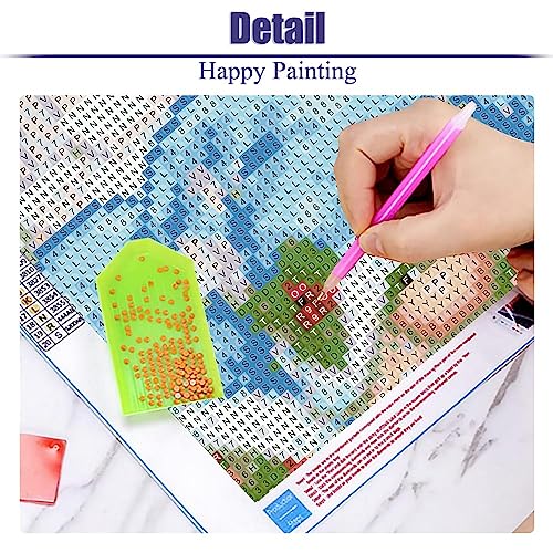 cupmod Christmas Diamond Painting Kits for Adults,Gnome Diamond Art Kits for Adults,5D DIY Full Drill Xmas Gnome Diamond Dots Kits Crystal Rainstone Gem Art for Home Wall Decor 12x16inch
