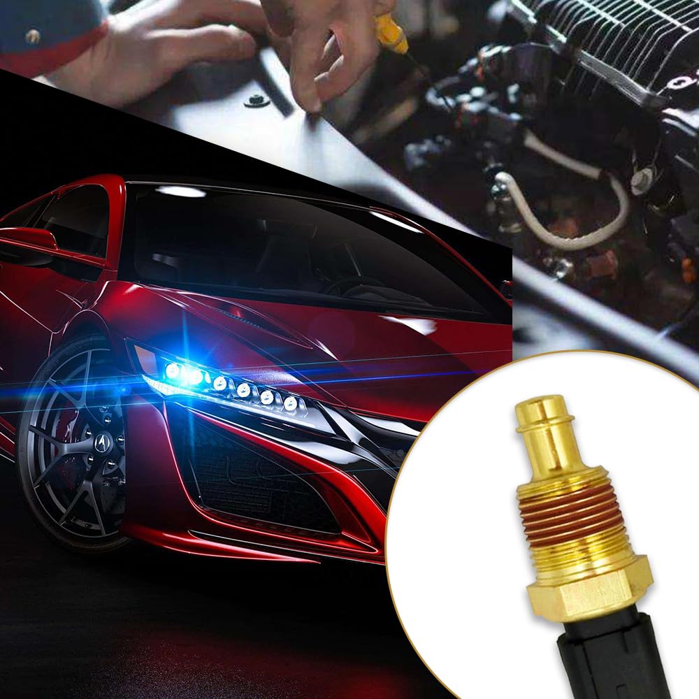 Zufoty Engine Coolant Temperature Sensor, Radiator Coolant Fan Switch, Water Temperature Sensor Compatible with Chrysler, Grand Cherokee, J-eep Wrangler, Durango, Replace OE# 5149077AB