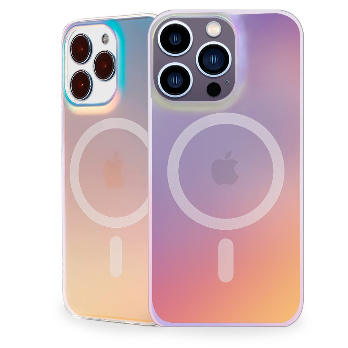Dosanlues Magnetic Iridescent for iPhone 13 Pro Max Case for Women Girls, Translucent Compatible with MagSafe Slim Protective Cover 6.7inch