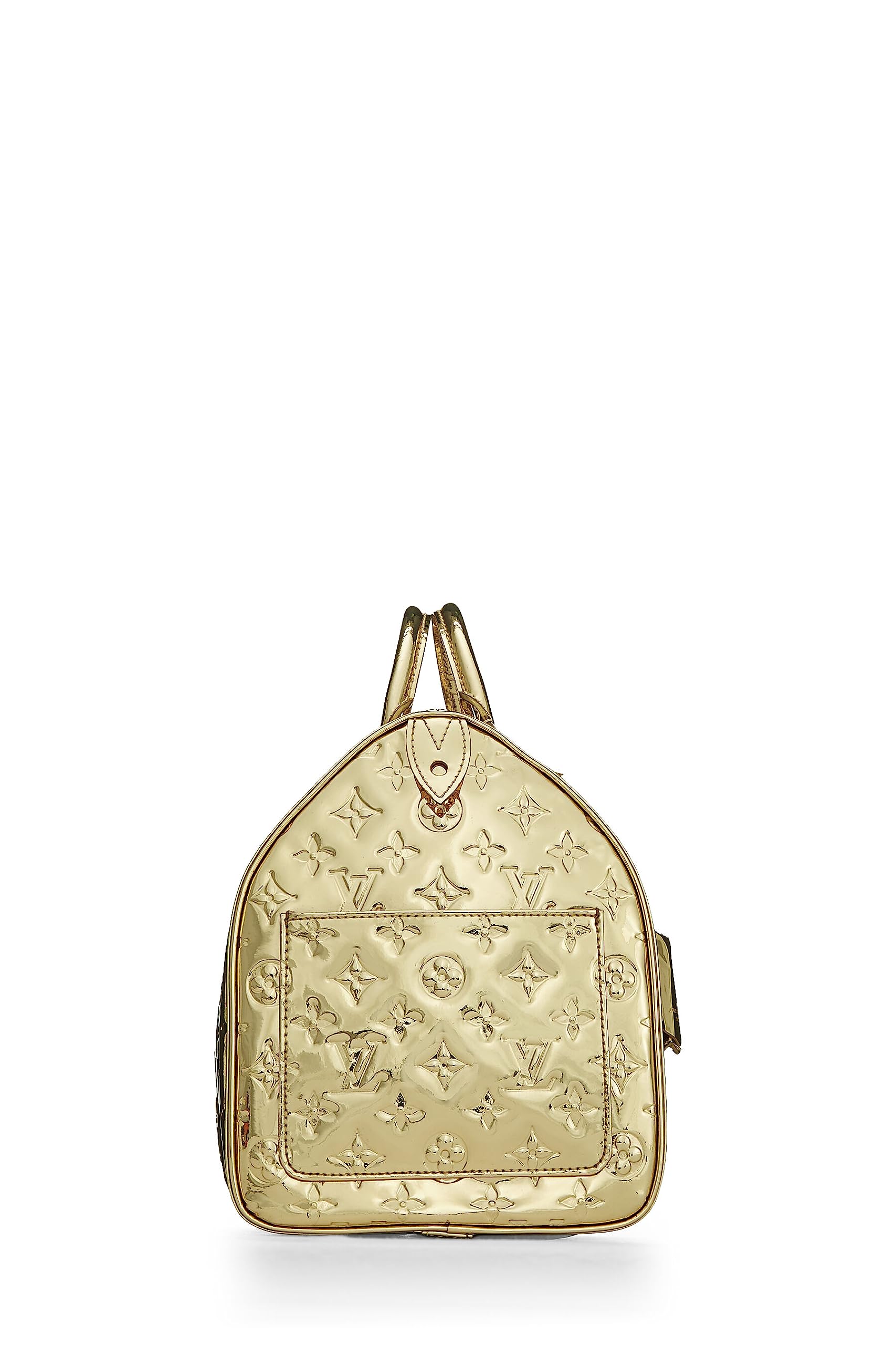 Louis Vuitton, Pre-Loved Gold Monogram Miroir Speedy 35, Gold
