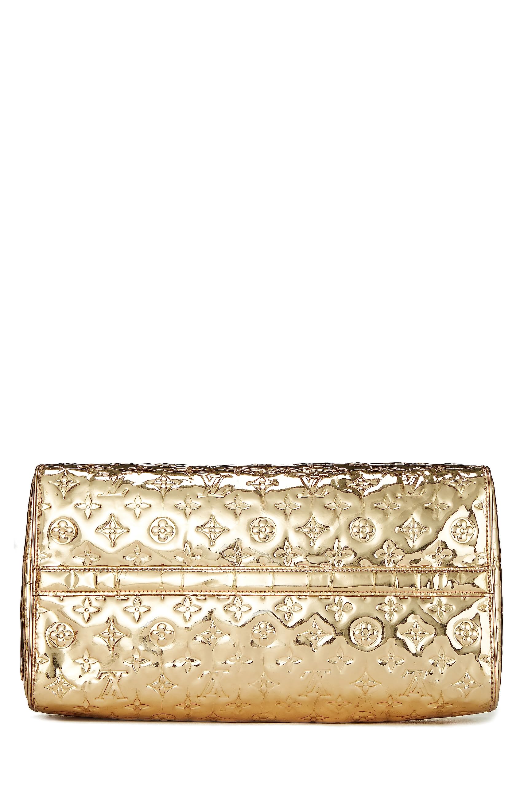 Louis Vuitton, Pre-Loved Gold Monogram Miroir Speedy 35, Gold