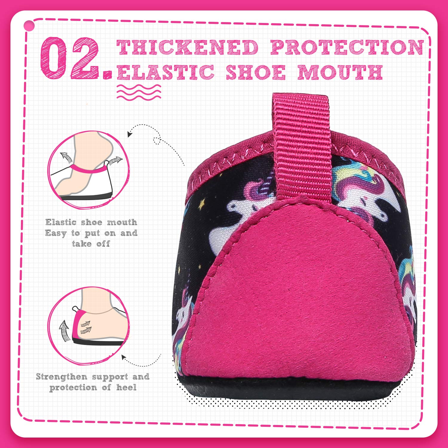 CROVA Kids Water Shoes Aqua Sock Quick Dry Barefoot Sports Non-Slip Shoes for Toddler Boy Girl