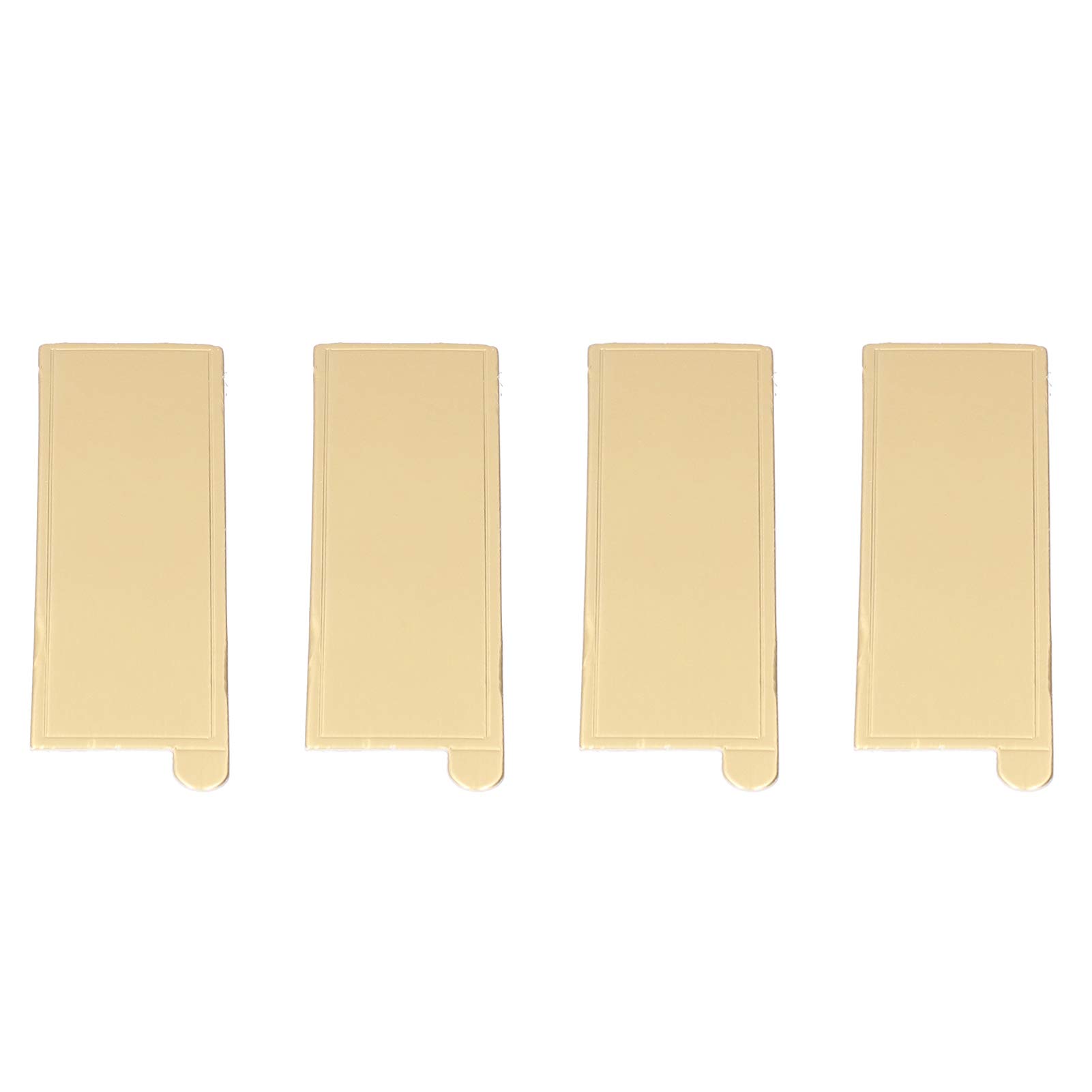 100PCS Cake Boards Rec Mousse Cake Boards, Gold Cupcake Base, Cupcake Holder Stand with Small Handle, Practical Dessert Display Tray Cardboard Decoration Tools for Cakes,Bread, Desserts