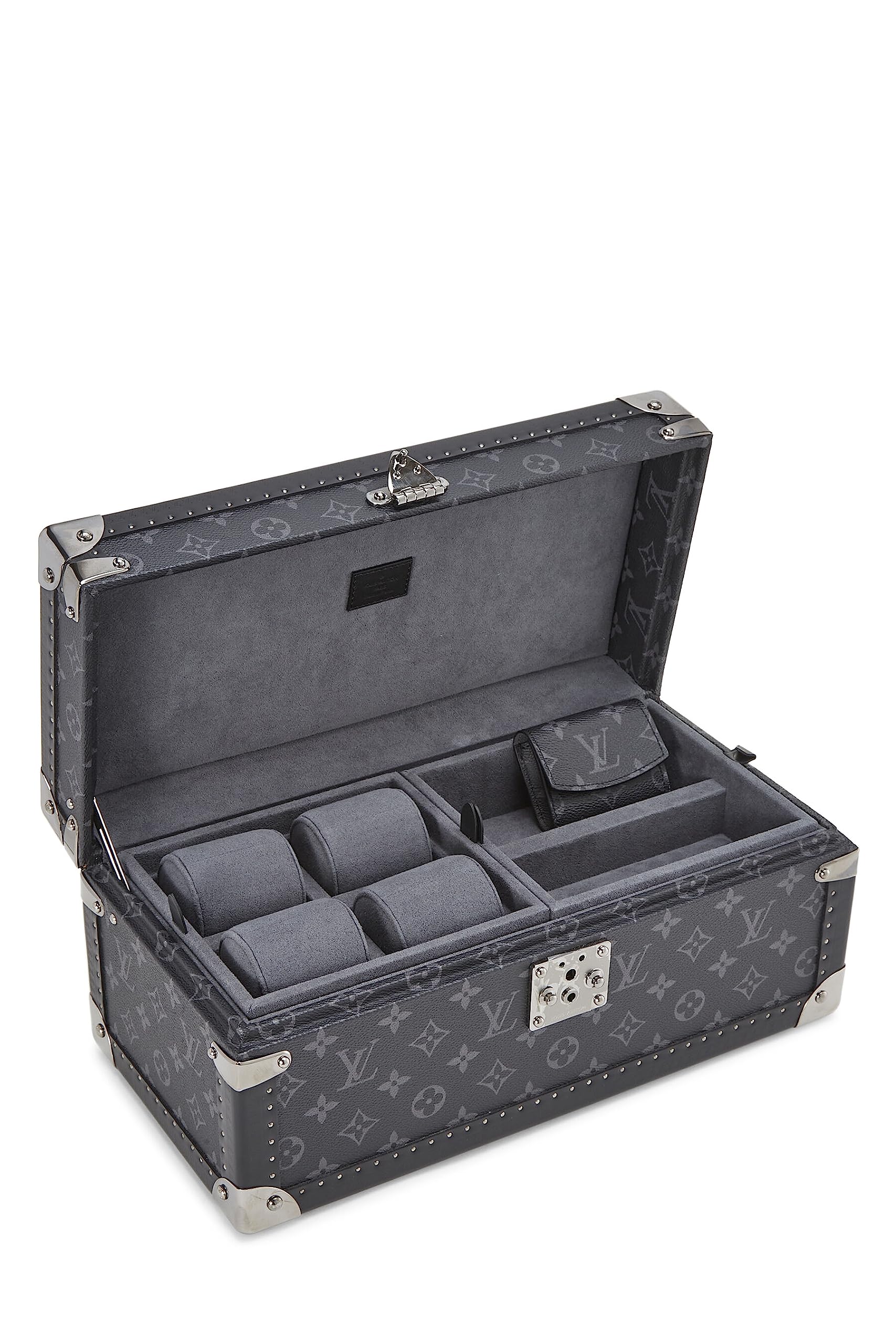 Louis Vuitton, Pre-Loved Black Monogram Eclipse Accesories Box, Black