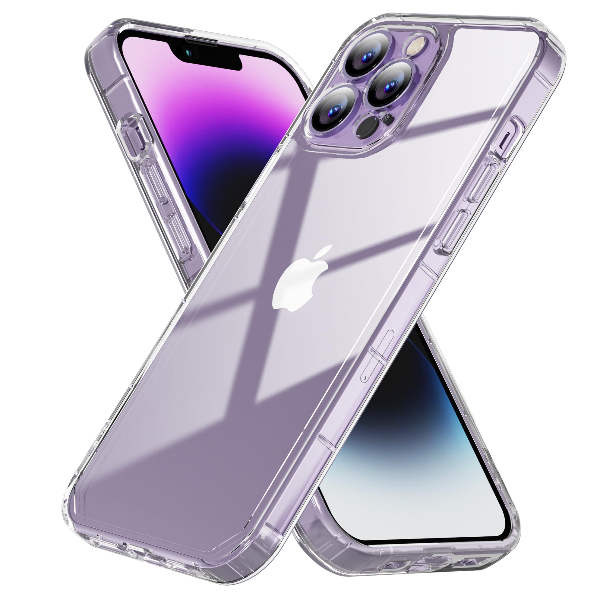GANSBOL Transparent iPhone 13 Pro Max Case, Crystal Clarity, Military-Grade dropproof, Soft Thin Shockproof Protective Cover iPhone 13 Pro Max Clear Case - 6.7 inch