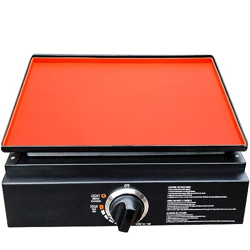 Sharllen Silicone Griddle Mat for Blackstone 17"Griddle, Heavy Duty Food Grade Silicone Mat Cover Protect Your Griddle from Rodents, Insect, leaves and Rust - All Season BBQ Grill Protective Cover