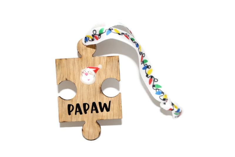 Hiding Place Boutique, Handmade Puzzle Teacher Ornament, Autism Kindergarten Classroom Christmas Personalize Pre K Gift Graduation Elementary Retirement Squad Crew Lunch Science Math Reading Writing