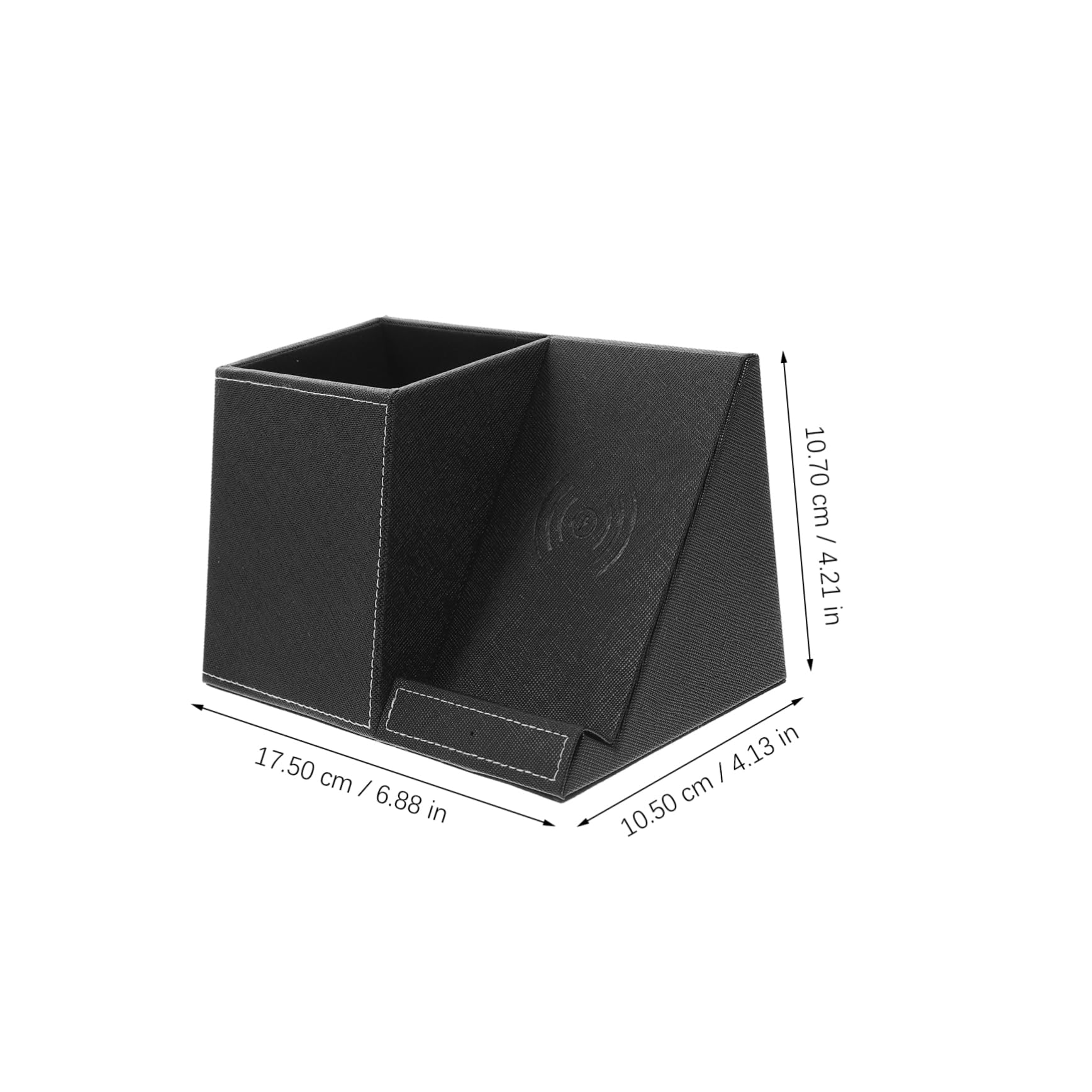 Tofficu Pen Holder Desk Pen Holder Desktop Charging Station Fast Charger Nightstand Charging Nightstand Cell Phone Holder Pen Stand Organizer Iphone8 Pu