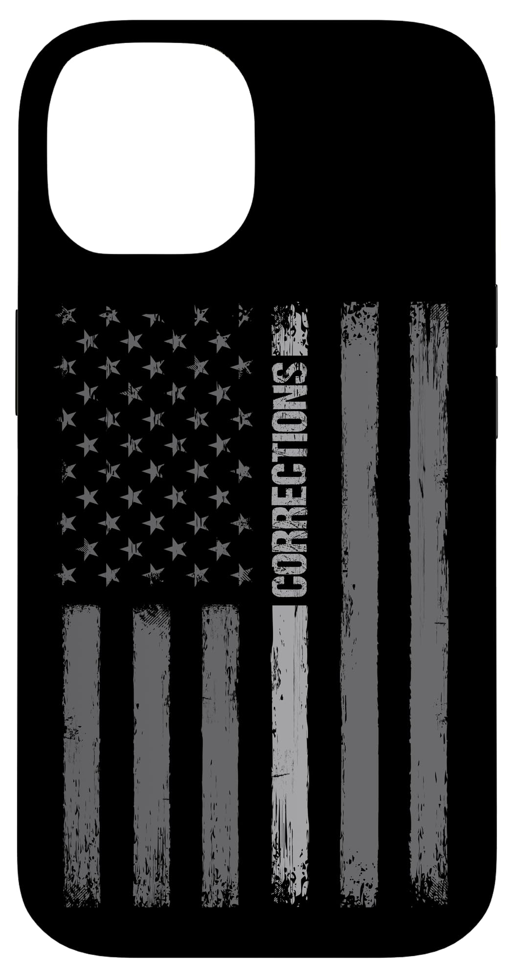 iPhone 14 Corrections - Correctional Officer Gift - USA American Flag Case