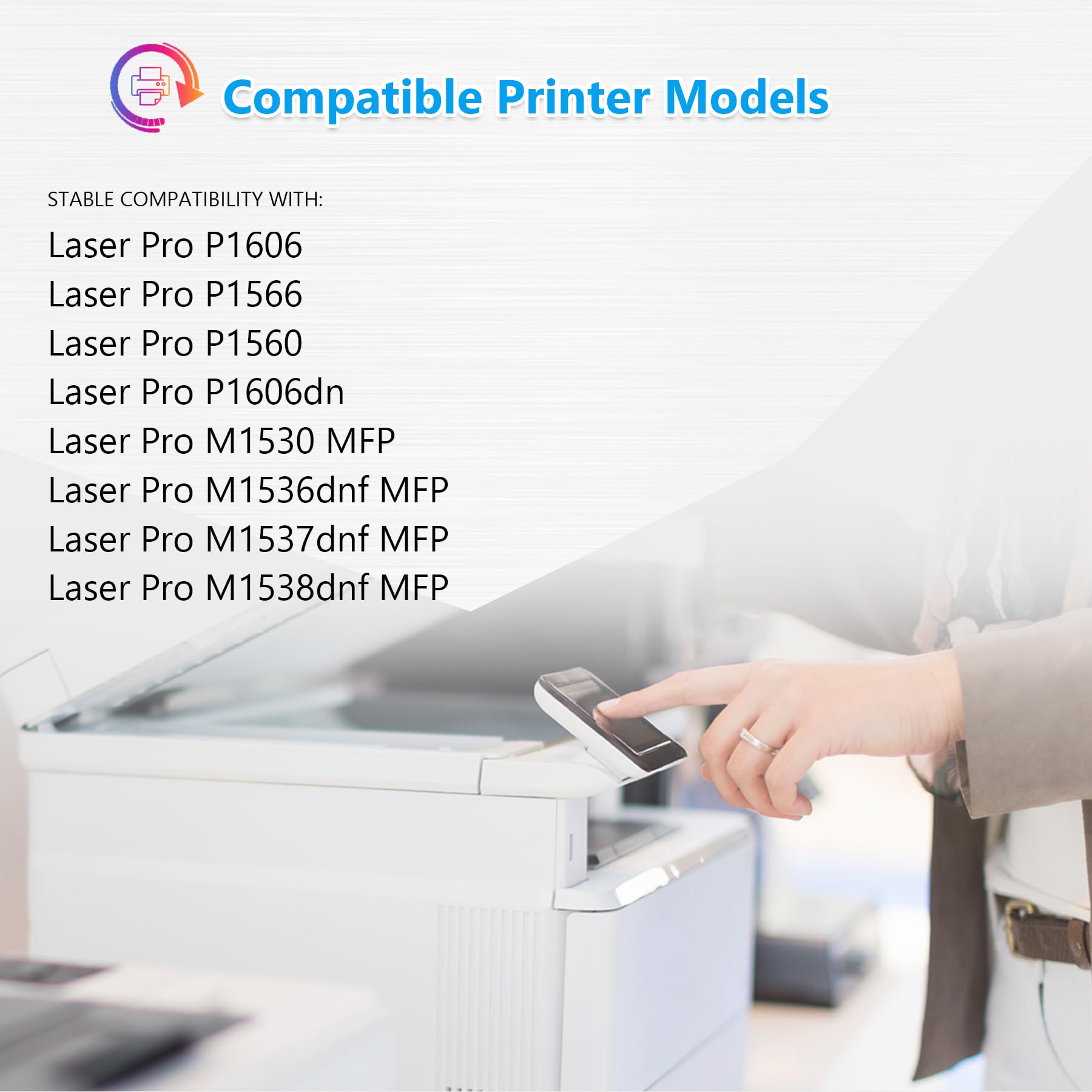 78A Black Toner Cartridge 4 Pack (with Chip) | Replacement for HP 78A Toner Cartridge Compatible with Laser Pro P1606dn, P1606, P1566, P1560; M1536dnf, M1537dnf, M1538dnf, M1530 MFP Printer | CE278A