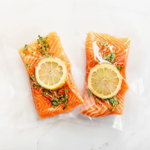 Avid Armor Vacuum Sealer Bags Rolls 4 Pack 11" x 25' Rolls for Foodsaver, Seal a Meal Vacuum Sealer Machines BPA Free Heavy Duty for Sous Vide or Meal Prep Fits Inside Storage Compartment Total 100 Feet Length