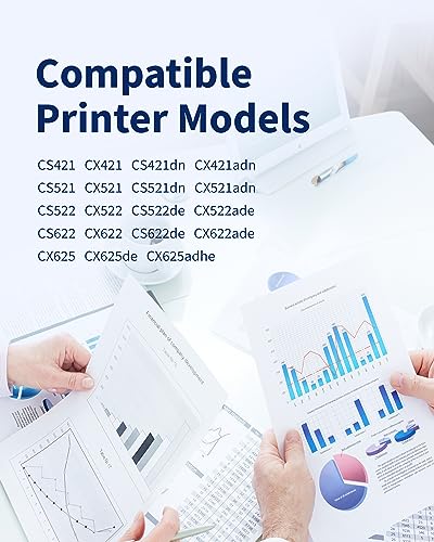 78C10K0 Toner Cartridge Replacement for Lexmark CS421 CX421 CS421DN CX421adn CS521 CX521 CS521DN CS622de CX622 CX522 CX625ade Printer (2,000 Pages/Black)