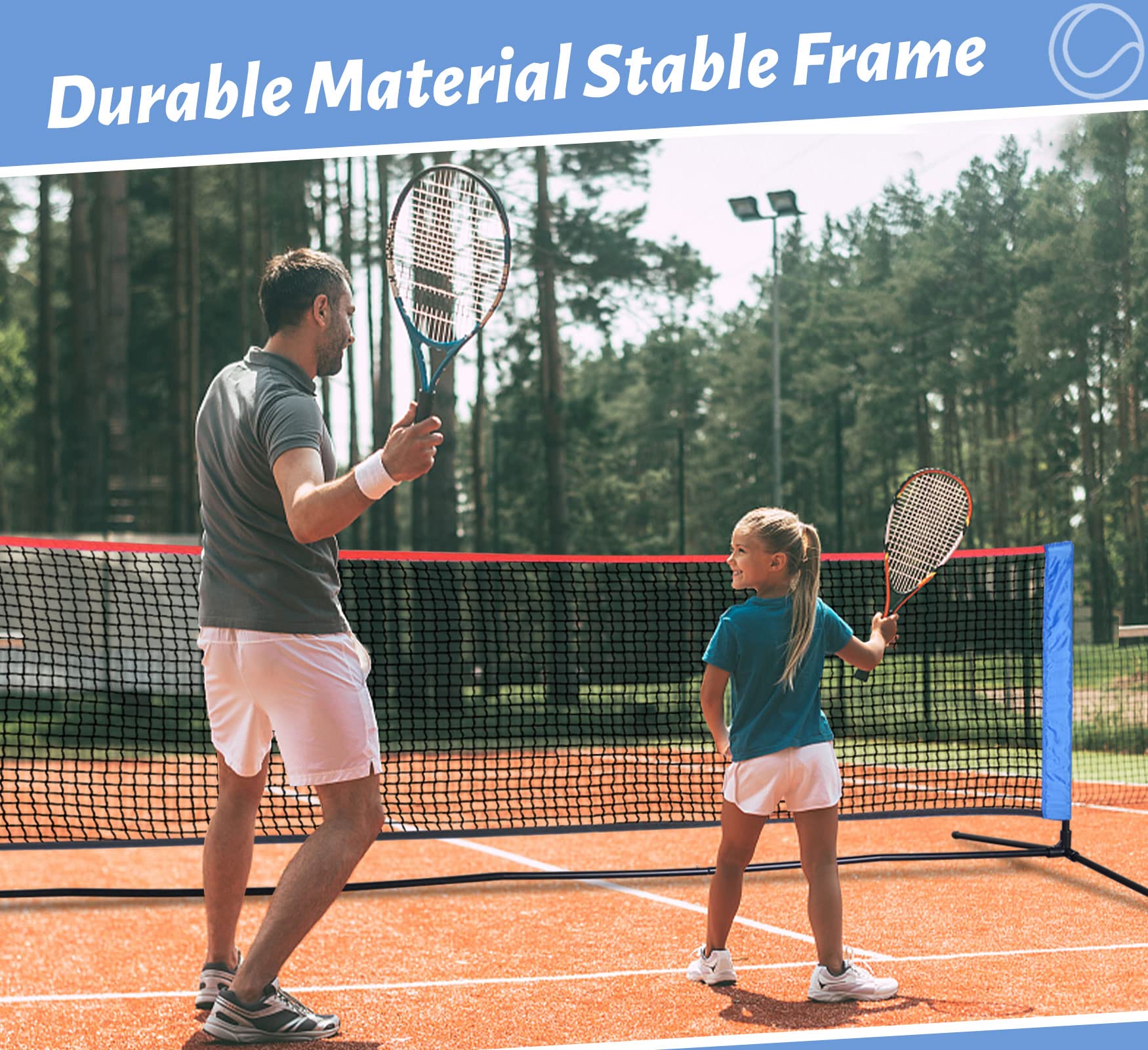 Gagalileo Pickleball Net, Portable Pickleball Net System, Adjustable Height Nylon Net with Carry Bag, 10x5.2 FT Suitable for Kids and Multiplayer Sports, Easy Setup