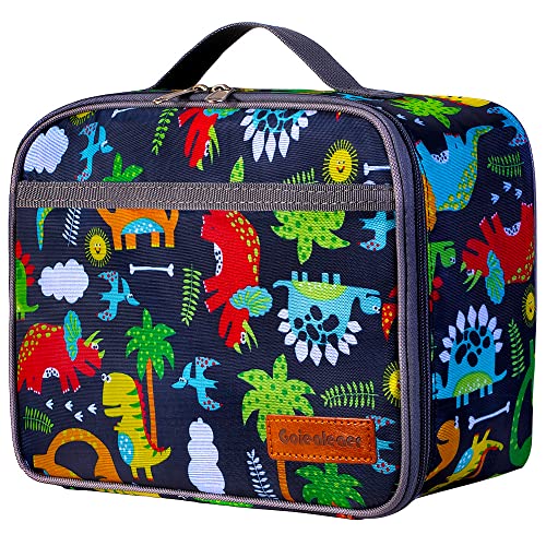 Lunch Bag Kid,Dinosaur Lunch Box For Kids Boys Insulated Lunch Bag For Toddler,Reusable Lunch Bag With Waterproof Liner,Soft Lining Keeps Food Fresh In School Lunchboxes,Small Portable Lunch Bag