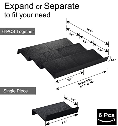 Artibear Expandable Spice Rack Drawer Organizer for 8" to 16" Kitchen Cabinets Drawer Tray, Set of 6
