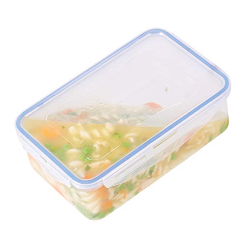 LocknLock Easy Essentials Food Storage lids/Airtight containers, BPA Free, 14 Piece - Tall Rectangle, Clear