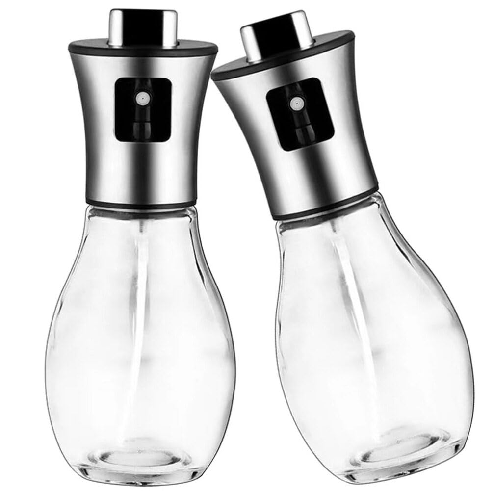 2pcs Oil Bottles for Kitchen Oil Mister for Air Fryer Oil Holder Oil Spraying Bottle Olive Oil Dispenser Spray Cooking Oil Sprayer Mister Spray Bottle Oil Spray Bottle for Cooking