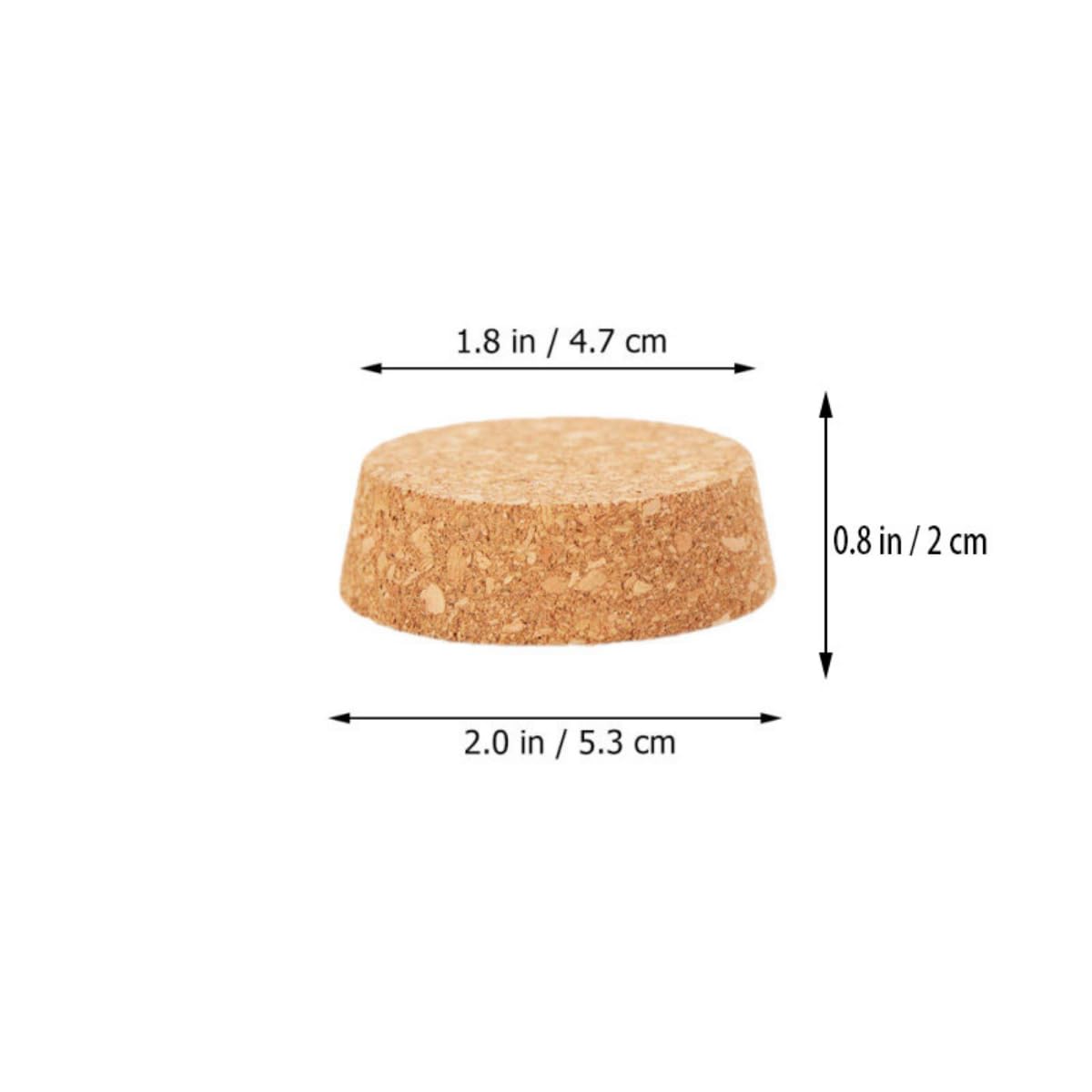 24 Pack Small Cork Lids for Jars - Wood Cork Lids for Canning, DIY Gifts, Wedding Favors - Kitchen Essential for Sealing Canning Jars