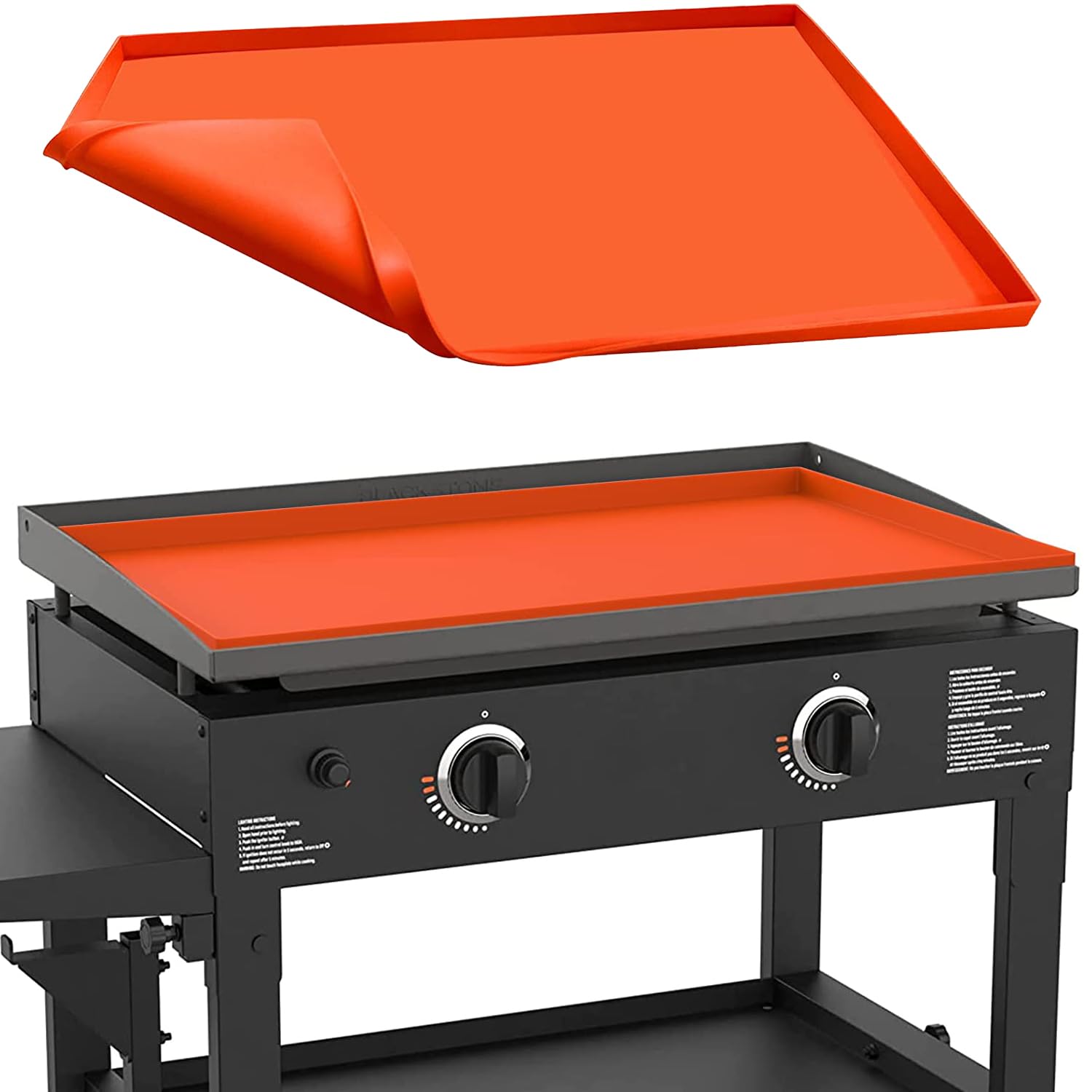 28" Silicone Griddle Mat for Blackstone 28 Inch Griddle, Heavy Duty Food Grade Silicone Griddle Cover, Protect Your Griddle from Dirt & Rust All Year Round