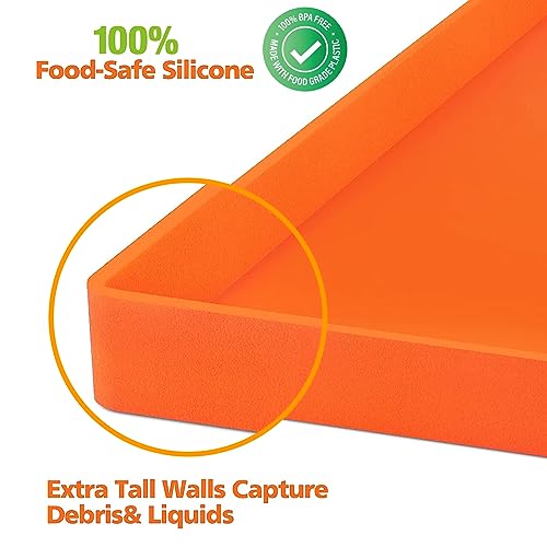 LEWORKUS 28" Griddle Mat Silicone for Blackstone, Silicone Griddle Cover Compatible with Blackstone, Blackstone Griddle Accessories, Heavy Duty Grill Cover for All Season Cooking Protective