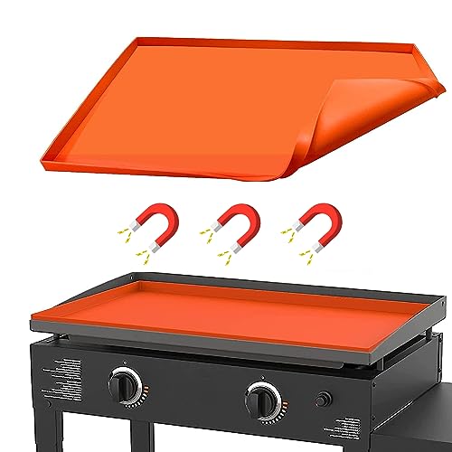LEWORKUS 28" Griddle Mat Silicone for Blackstone, Silicone Griddle Cover Compatible with Blackstone, Blackstone Griddle Accessories, Heavy Duty Grill Cover for All Season Cooking Protective