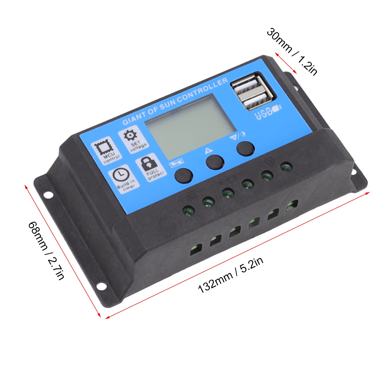 VTOSEN 600W 18V Solar Panel Kit with 100A Battery Charger Controller - Ideal Solar Power Solution for Outdoor Farming, Homes, RV Camping - Portable Solar Panels