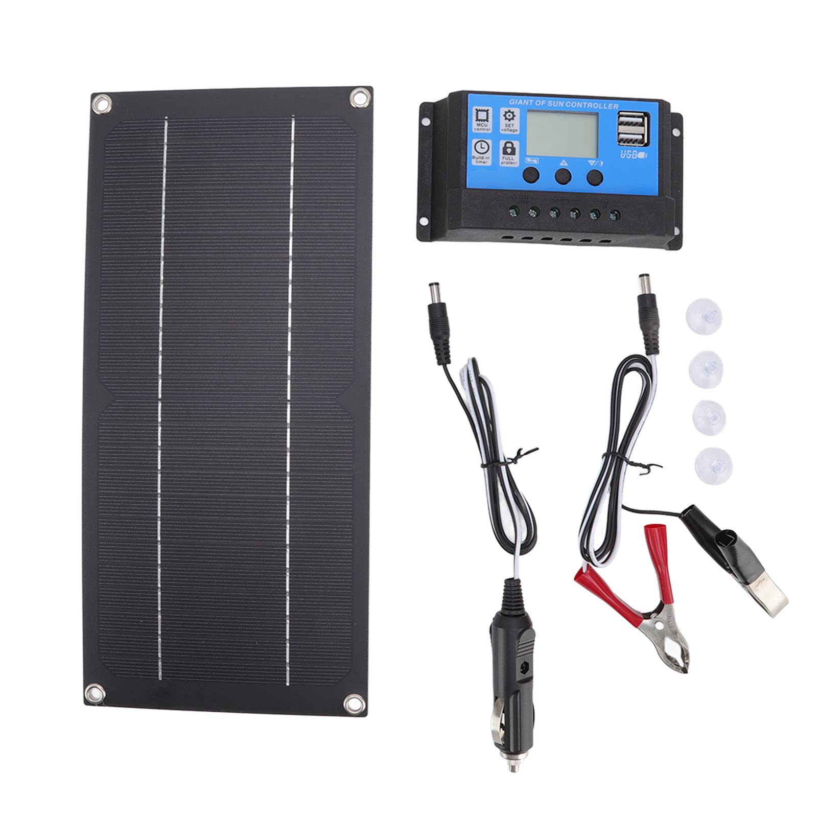 VTOSEN 600W 18V Solar Panel Kit with 100A Battery Charger Controller - Ideal Solar Power Solution for Outdoor Farming, Homes, RV Camping - Portable Solar Panels