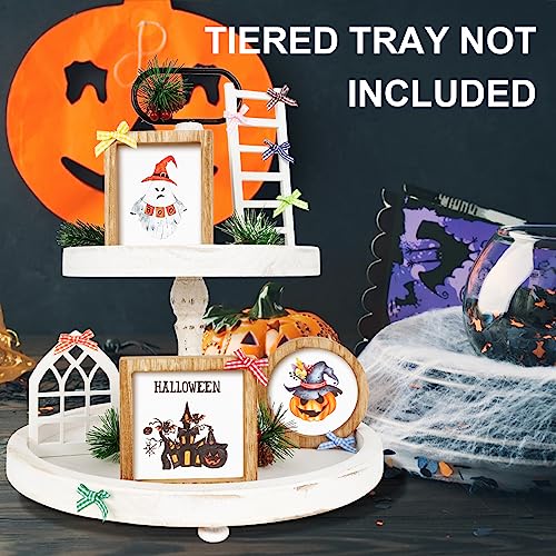 Tiered Tray Seasonal Decorations Set - Farmhouse Summer Lemon Kitchen Decor, 4th of July, Valentine's Day, Spring, Fall, Christmas, Halloween Centerpiece Table Home