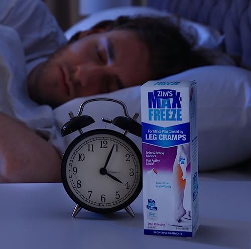 Zim's Max Freeze Leg Cramp - Quick Penetrating Liquid for Minor Pain Caused by Leg Cramps - Easy, No Mess Applicator - 3oz