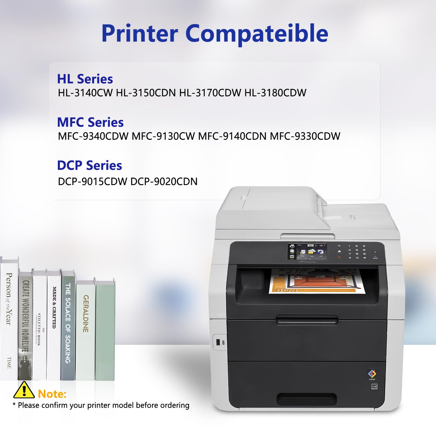 TN221 Toner Cartridge Replacement for Brother TN-221 TN 221 Black Toner for HL-3140CW HL-3150CDN MFC-9130CW HL-3170CDW MFC-9330CDW MFC-9340CDW MFC-9140CDN Printer Toner- 1 Pack