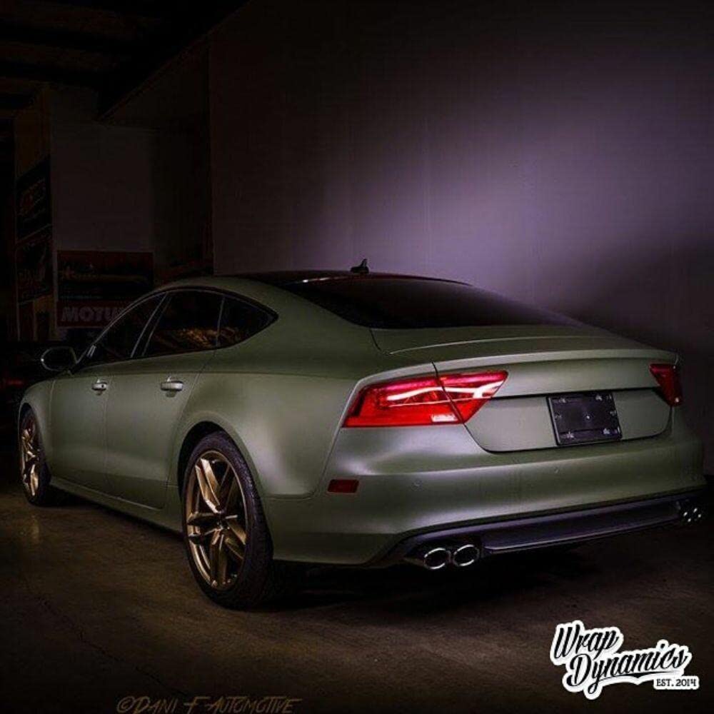 3M Car Wrap Roll 2080 Matte Military Green | M26 | (Sample 3in x 5in) | Automotive Vinyl Wrap for Cars - Car Interior Wrap & Exterior