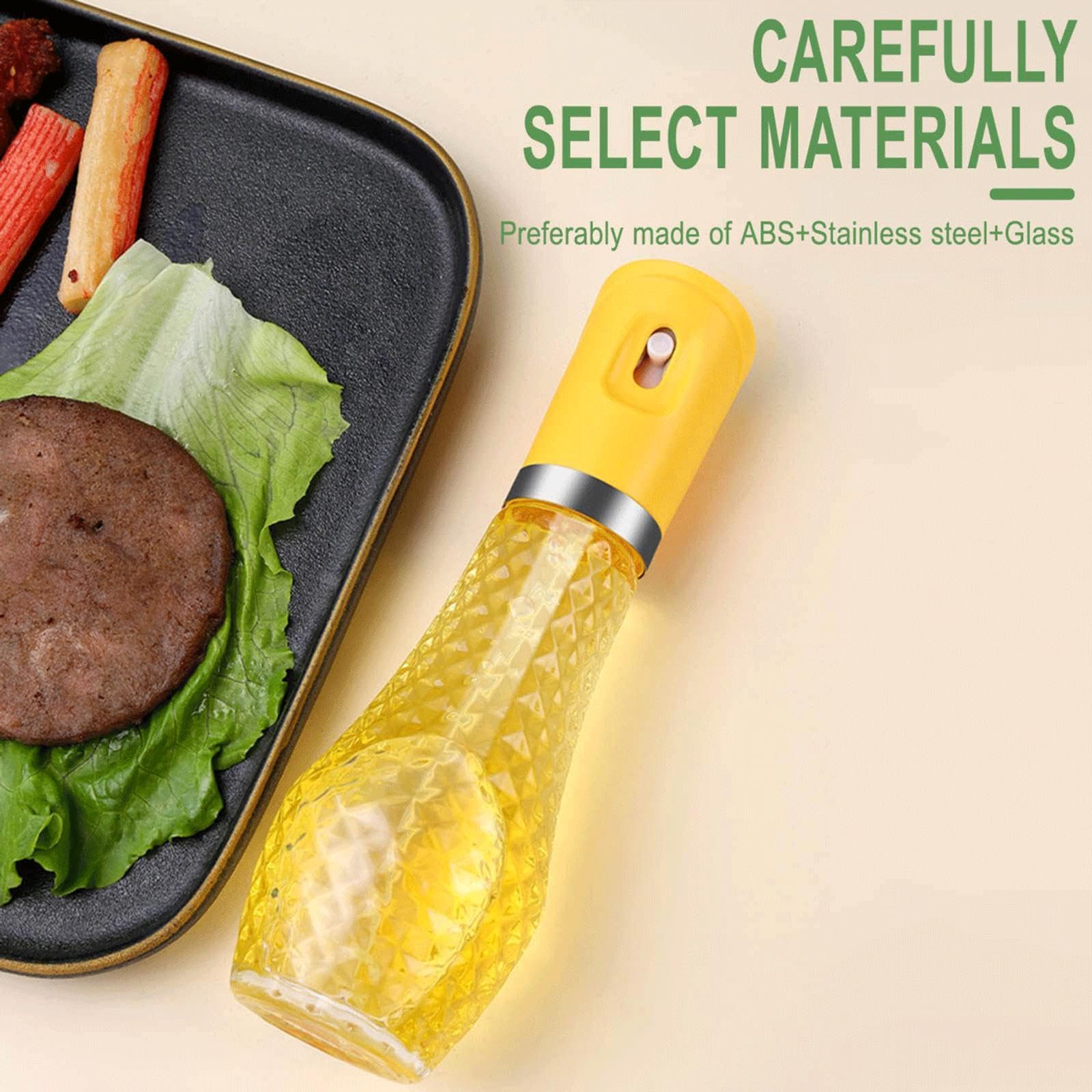 Canola Oil Spritzer, Olive Oil Sprayer for Air Fryers, 260ml Mist Spray Bottle Oil Mister Spray for Salad, BBQ, Kitchen Baking, Roasting