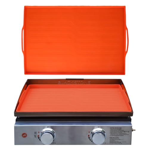 Silicone Mat Cover for Blackstone Griddle 22 Inch, 22" Griddle Mat All Season Cooking Surface Protective Cover Heavy Duty Reusable Food Grade Silicone Mats for Blackstone Grill Flat Top
