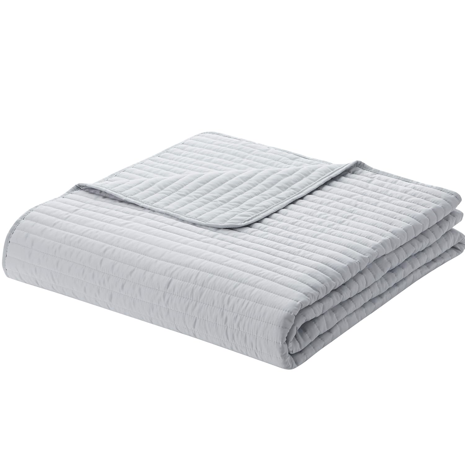 VCNY Home - King Quilt, Reversibe Bedding Set with Matching Shams, Lightweight, Super Soft Room Decor (Serenity Grey, 3-Piece)