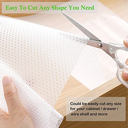 Shelf Liners for Kitchen Cabinets 10 Inch X 20 Ft Non Adhesive Cabinet Drawer Liner Non Slip Refrigerator Liners for Shelves Washable Cupboard Liner for Dresser Bathroom
