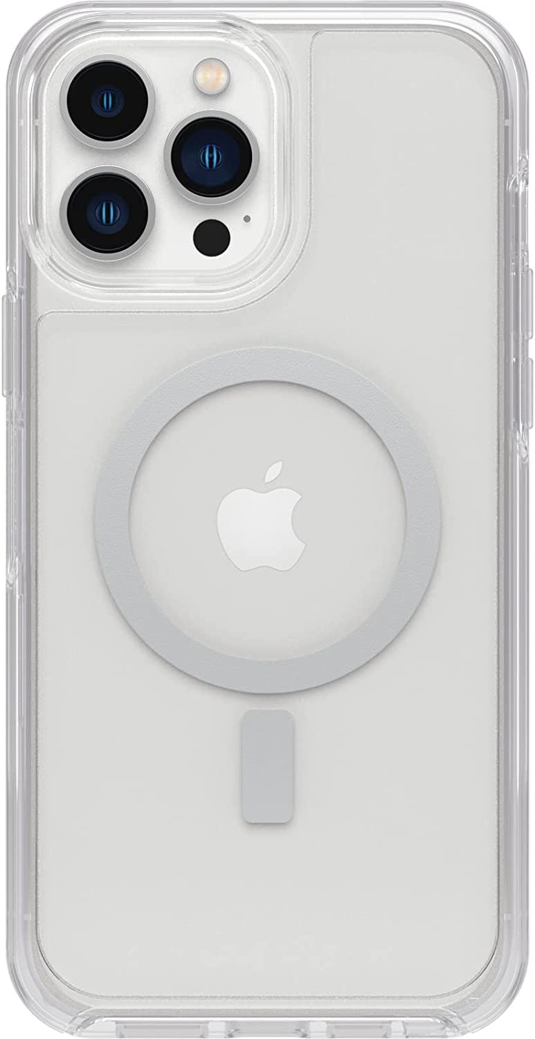 OtterBox iPhone 13 Pro Max and iPhone 12 Pro Max (Only) - Symmetry Clear Series+ Case - Clear - Ultra-Sleek - Snaps to MagSafe - Raised Edges Protect Camera & Screen - Non-Retail Packaging