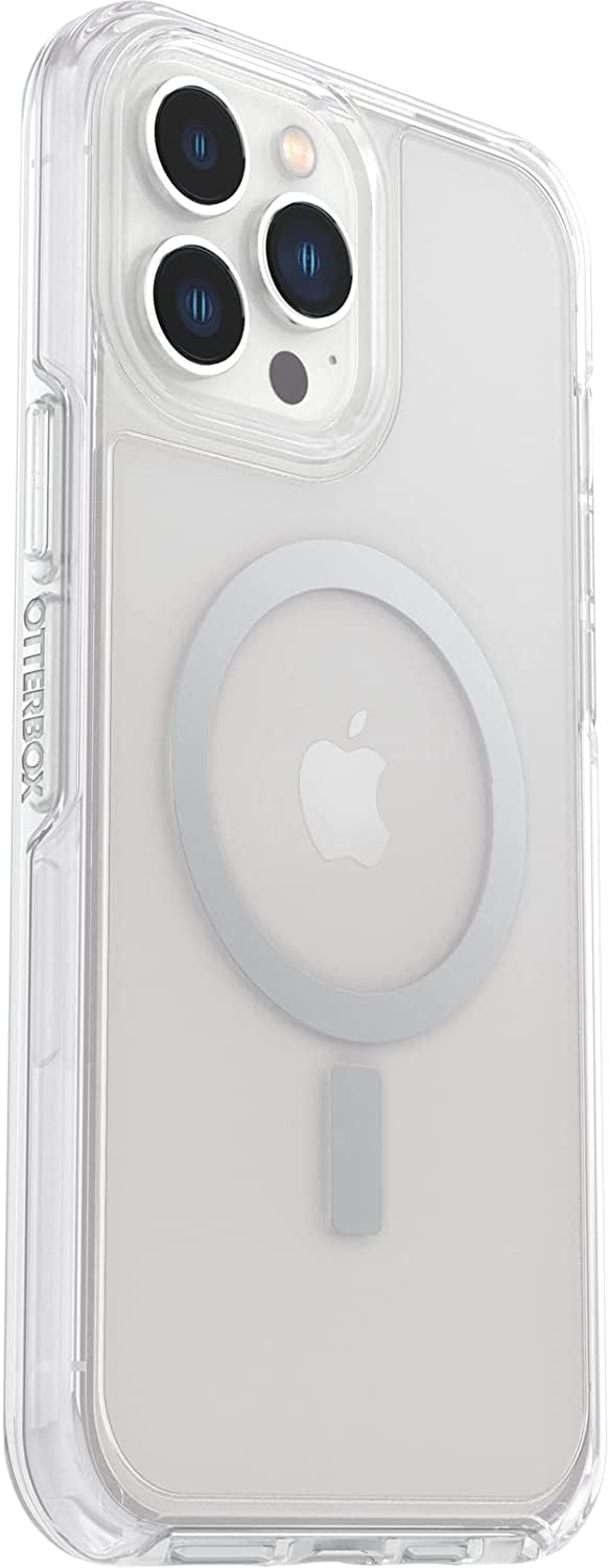 OtterBox iPhone 13 Pro Max and iPhone 12 Pro Max (Only) - Symmetry Clear Series+ Case - Clear - Ultra-Sleek - Snaps to MagSafe - Raised Edges Protect Camera & Screen - Non-Retail Packaging