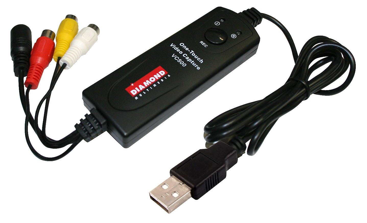Diamond VC500SE One Touch VHS/Camcorder to Digital File Converter for Both Windows and Mac OS (Supports Mac OS Ventura)