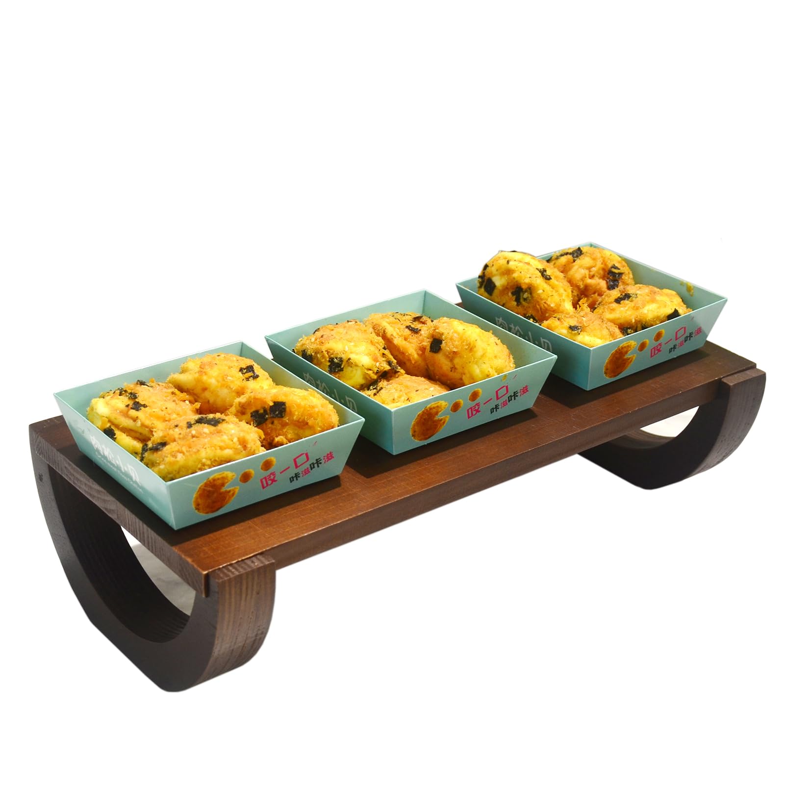 CKBASE 16" Wooden Cupcake Cake Stand Buffet Food Pastry Serving Display Riser for Dessert Table Rustic Farmhouse Home Party Decoration Appetizer Bakery Snack Food Decor Gift for Wedding,Birthday