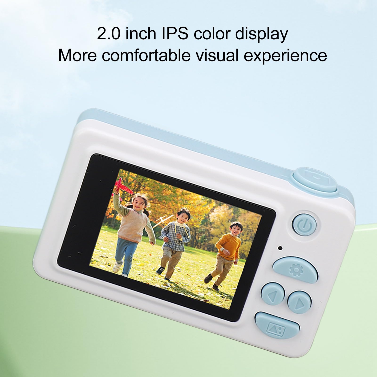 Kids Camera, 32MP Cartoon Pattern Photo Record Digital Camera, 1080P Mini Portable Kids Selfie Camera for Boys, Girls, Gifts, Birthday 5V 1A